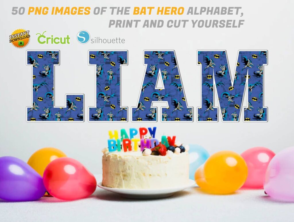 Batman Alphabet Letters png - MR ALPHABETS