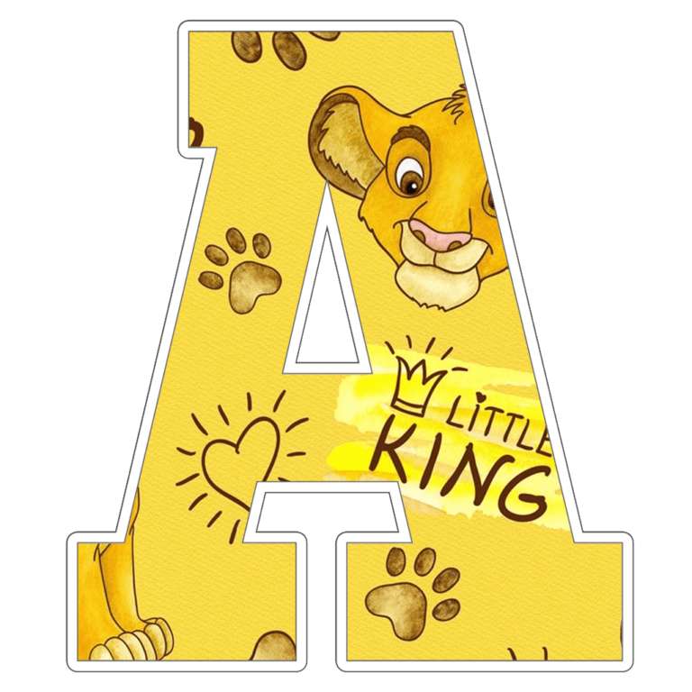 Lion King Alphabet Letters png - MR ALPHABETS
