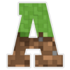 Minecraft Alphabet Letters png - MR ALPHABETS