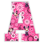 Minnie Mouse Alphabet Letters png - MR ALPHABETS