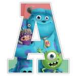 Monsters Inc Alphabet Letters png - MR ALPHABETS