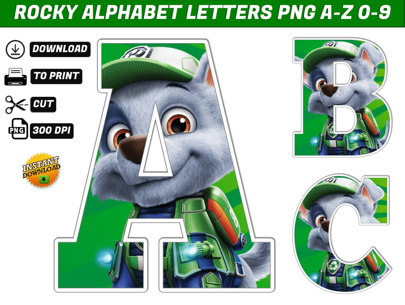 Everest Alphabet Letters png - MR ALPHABETS