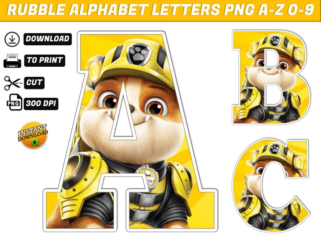 Chase Alphabet Letters png - MR ALPHABETS
