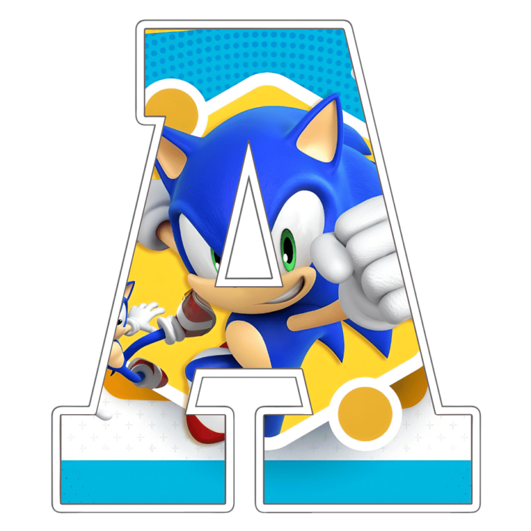 Sonic Alphabet Letters png 2 - MR ALPHABETS