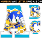 Sonic Alphabet Letters png 3 - MR ALPHABETS