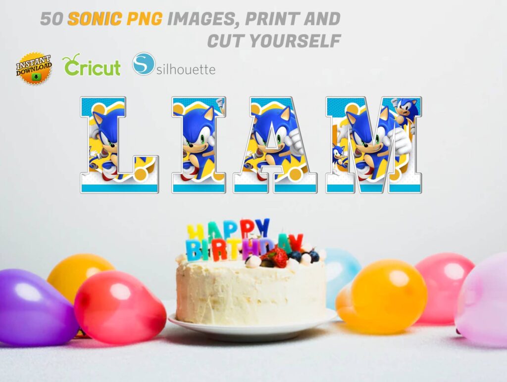 Sonic Alphabet Letters png 2 - MR ALPHABETS