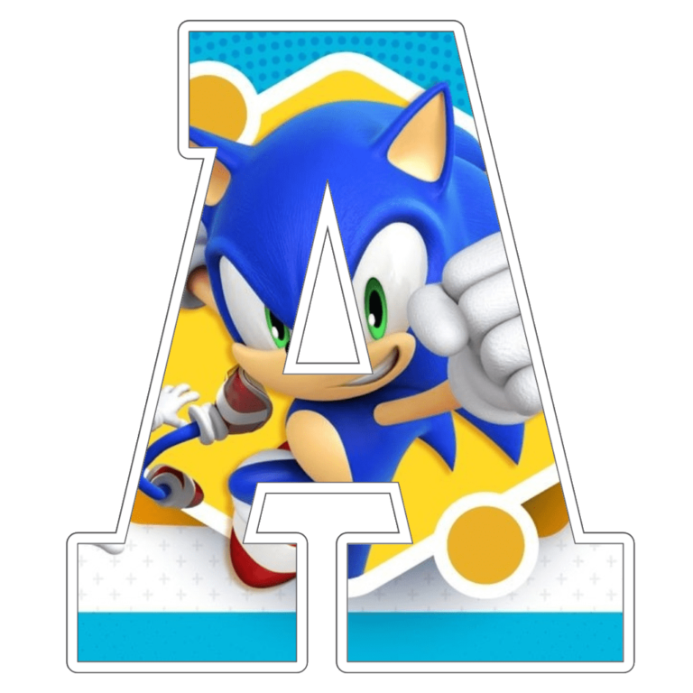 Sonic Alphabet Letters png 2 - MR ALPHABETS