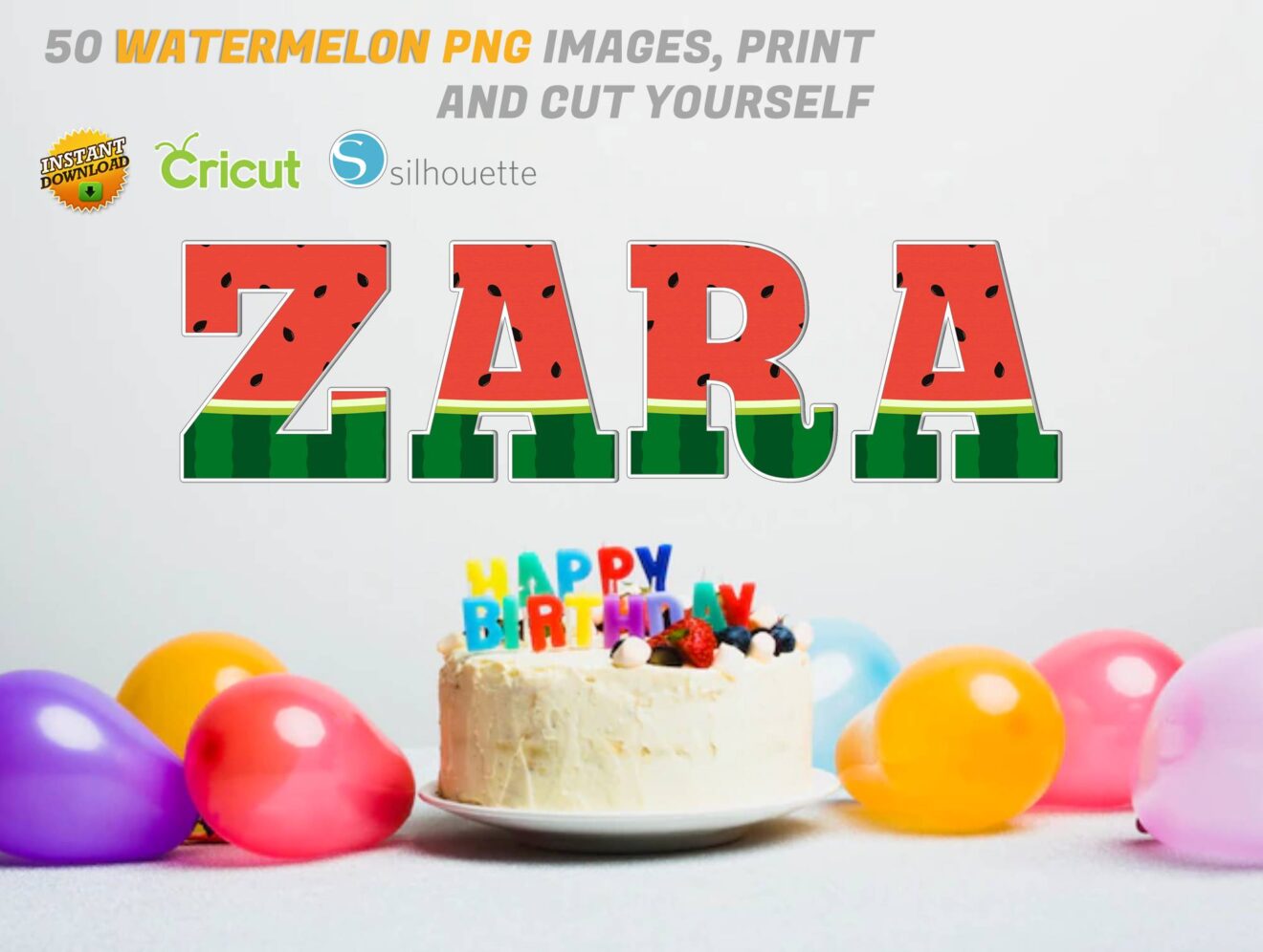 Watermelon Alphabet Letters png - MR ALPHABETS