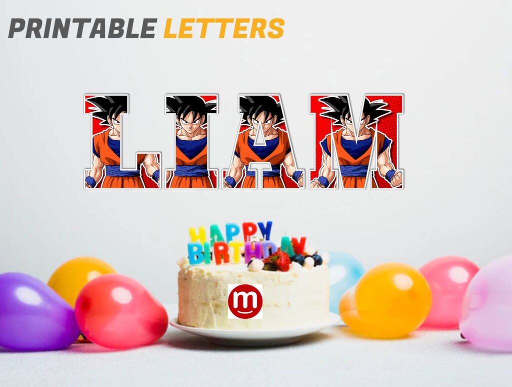 Dragon Ball Alphabet Letters png 2 - MR ALPHABETS