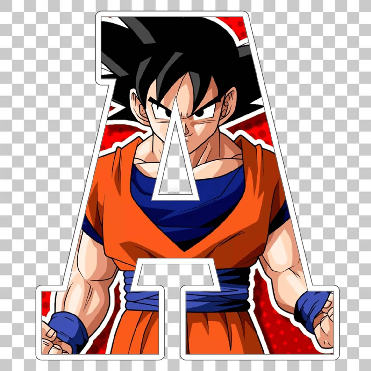 Dragon Ball Alphabet Letters png 2 - MR ALPHABETS