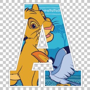 Lion King Alphabet Letters png 2 - MR ALPHABETS