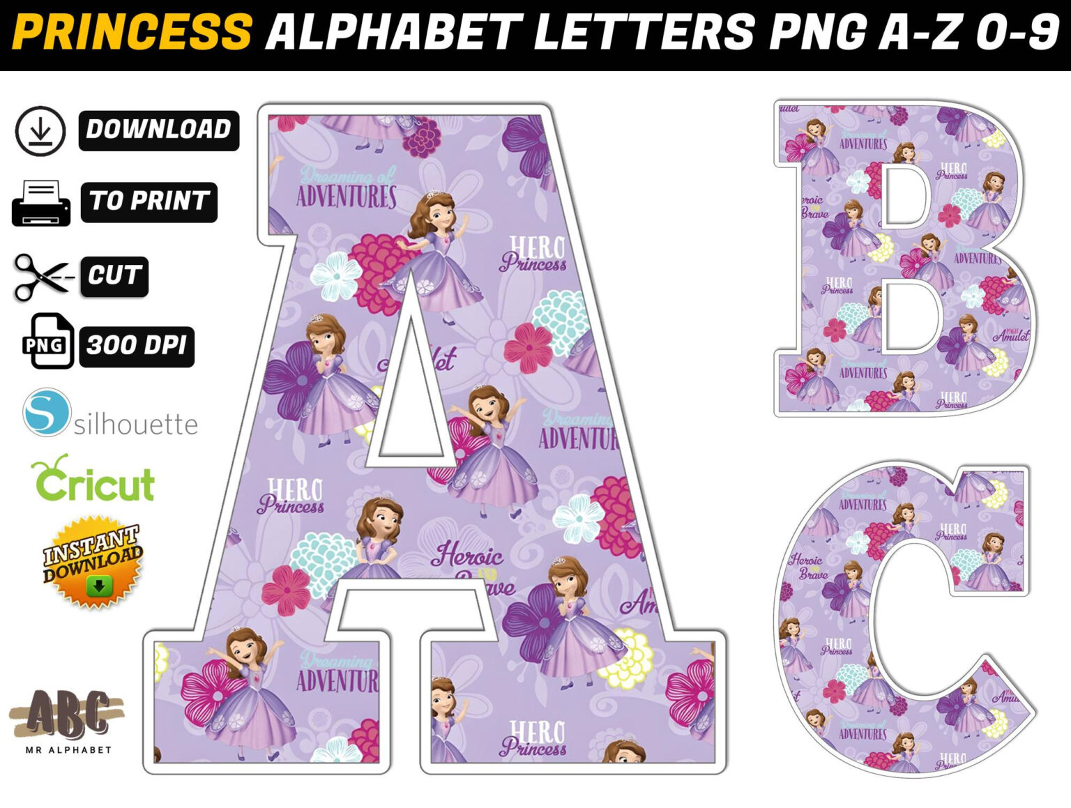 Sophia The First Alphabet Letters png - MR ALPHABETS