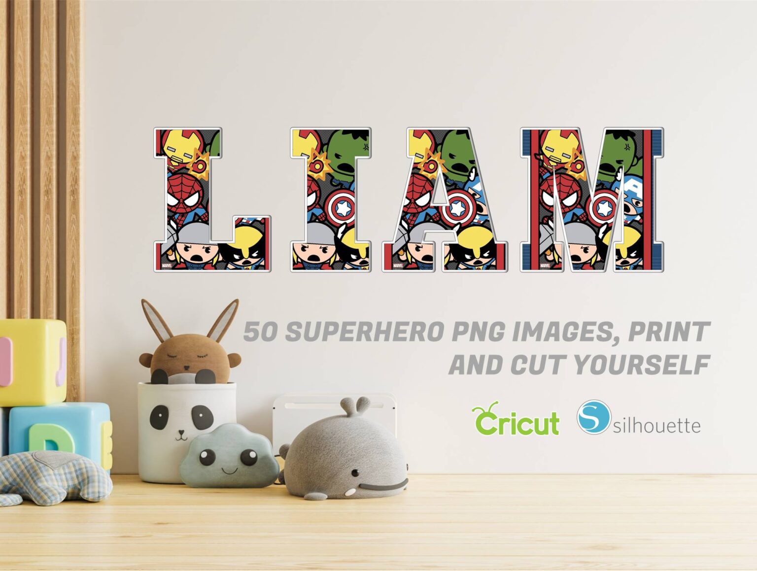 Superhero Alphabet Letters png 2 - MR ALPHABETS