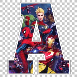 Avengers Alphabet Letters png 4 - MR ALPHABETS