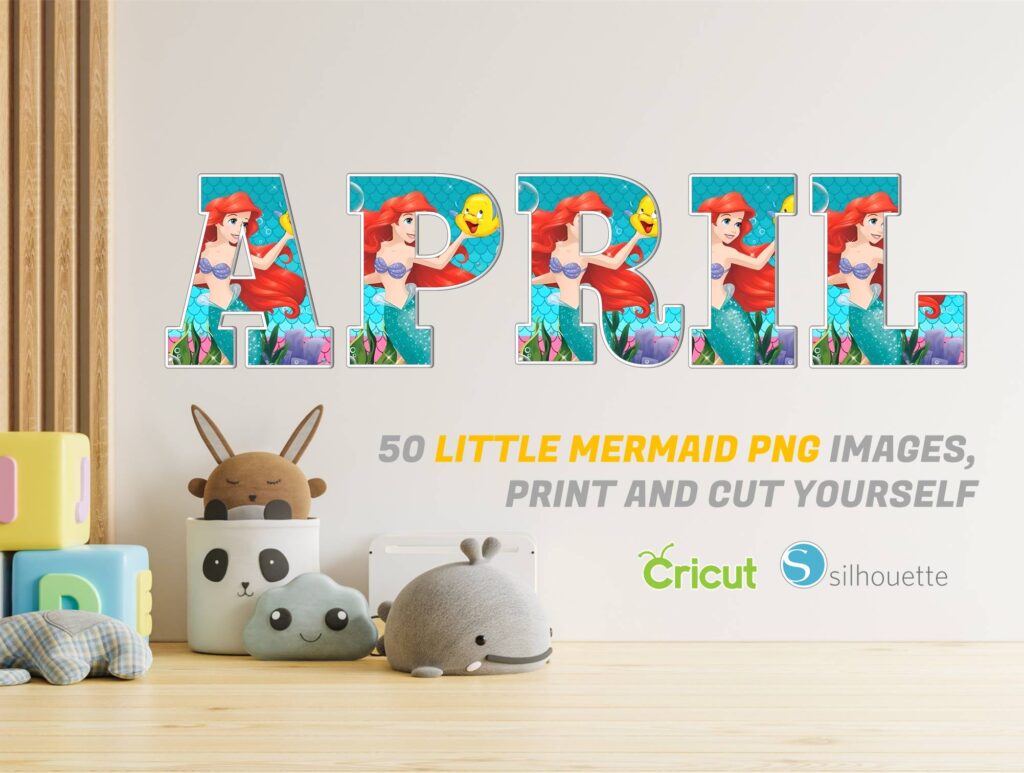 Little Mermaid Alphabet Letters png - MR ALPHABETS