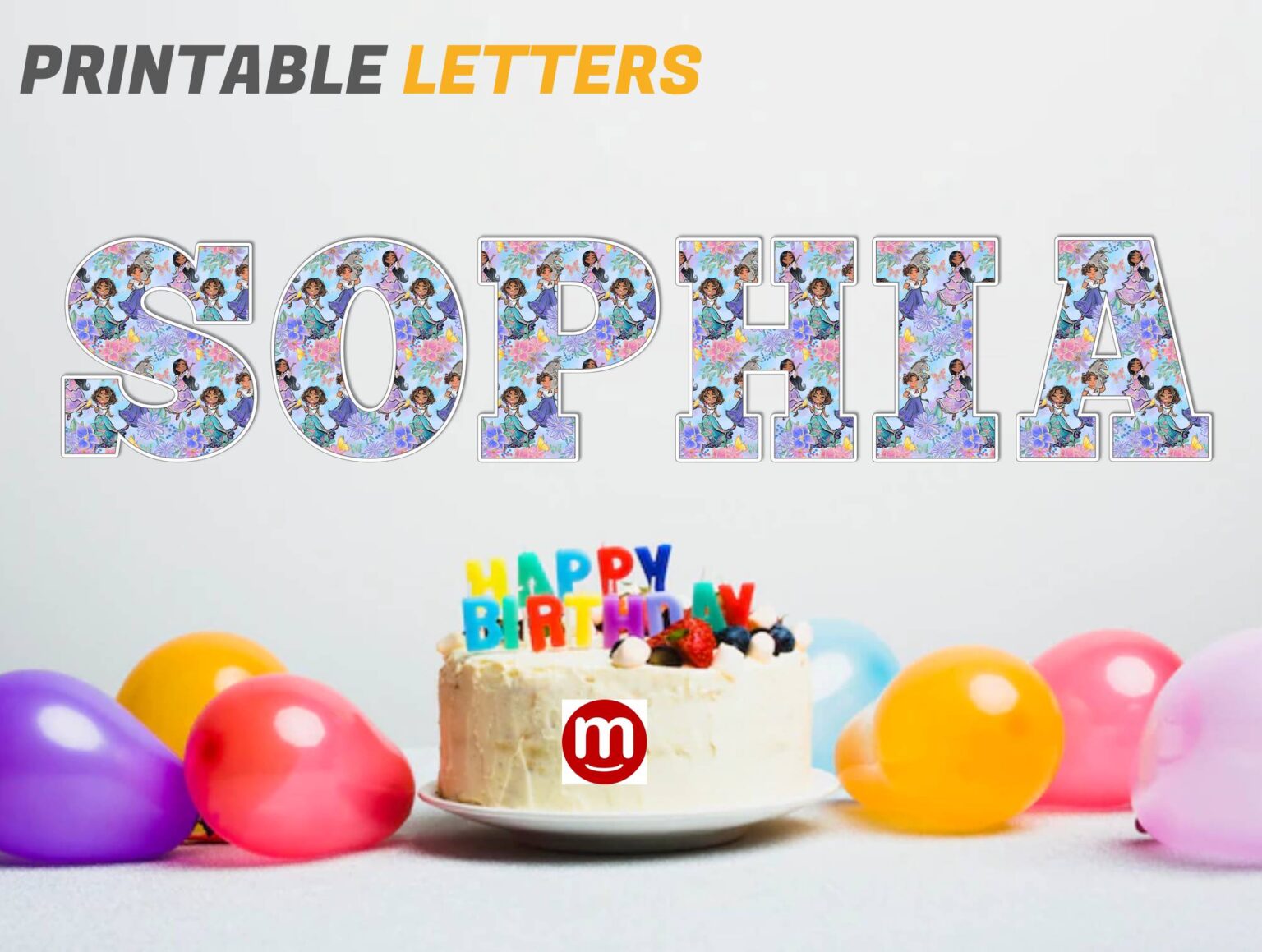 Encanto Alphabet Letters png 4 - MR ALPHABETS