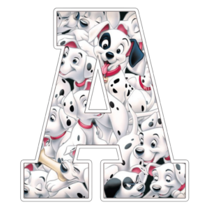 101 Dalmatians Alphabet Letters png - MR ALPHABETS