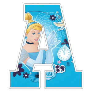 Cinderella Alphabet Letters png - MR ALPHABETS