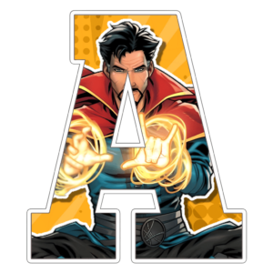 Dr Strange Alphabet Letters png - MR ALPHABETS
