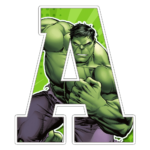 Hulk Alphabet Letters png - MR ALPHABETS