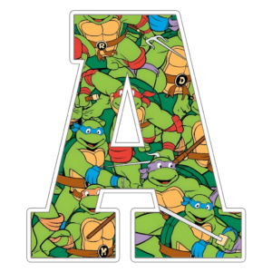 Ninja Turtles Alphabet Letters png - MR ALPHABETS