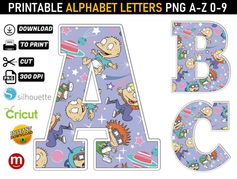 Bluey Alphabet Letters png - MR ALPHABETS