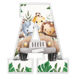Safari Alphabet Letters png - MR ALPHABETS