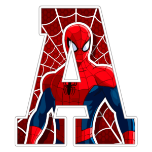 Spiderman Alphabet Letters png - MR ALPHABETS