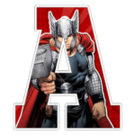 Thor Alphabet Letters png - MR ALPHABETS