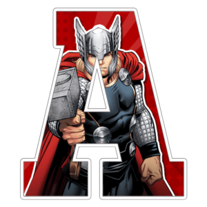 Thor Alphabet Letters png - MR ALPHABETS