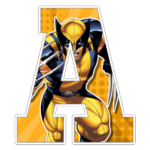 Wolverine Alphabet Letters png - MR ALPHABETS