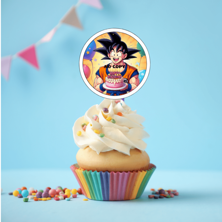 Printable Goku Party Supplies - MR ALPHABETS