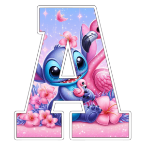 Stitch Alphabet Letters png New 2 - MR ALPHABETS
