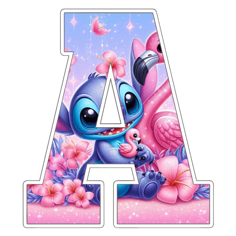 Stitch Alphabet Letters png New 2 - MR ALPHABETS