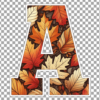 Autumn Alphabet Letters png - MR ALPHABETS