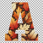 Autumn Alphabet Letters png - MR ALPHABETS