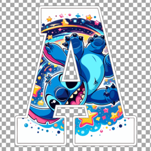 Stitch Alphabet Letters png New 4 - MR ALPHABETS